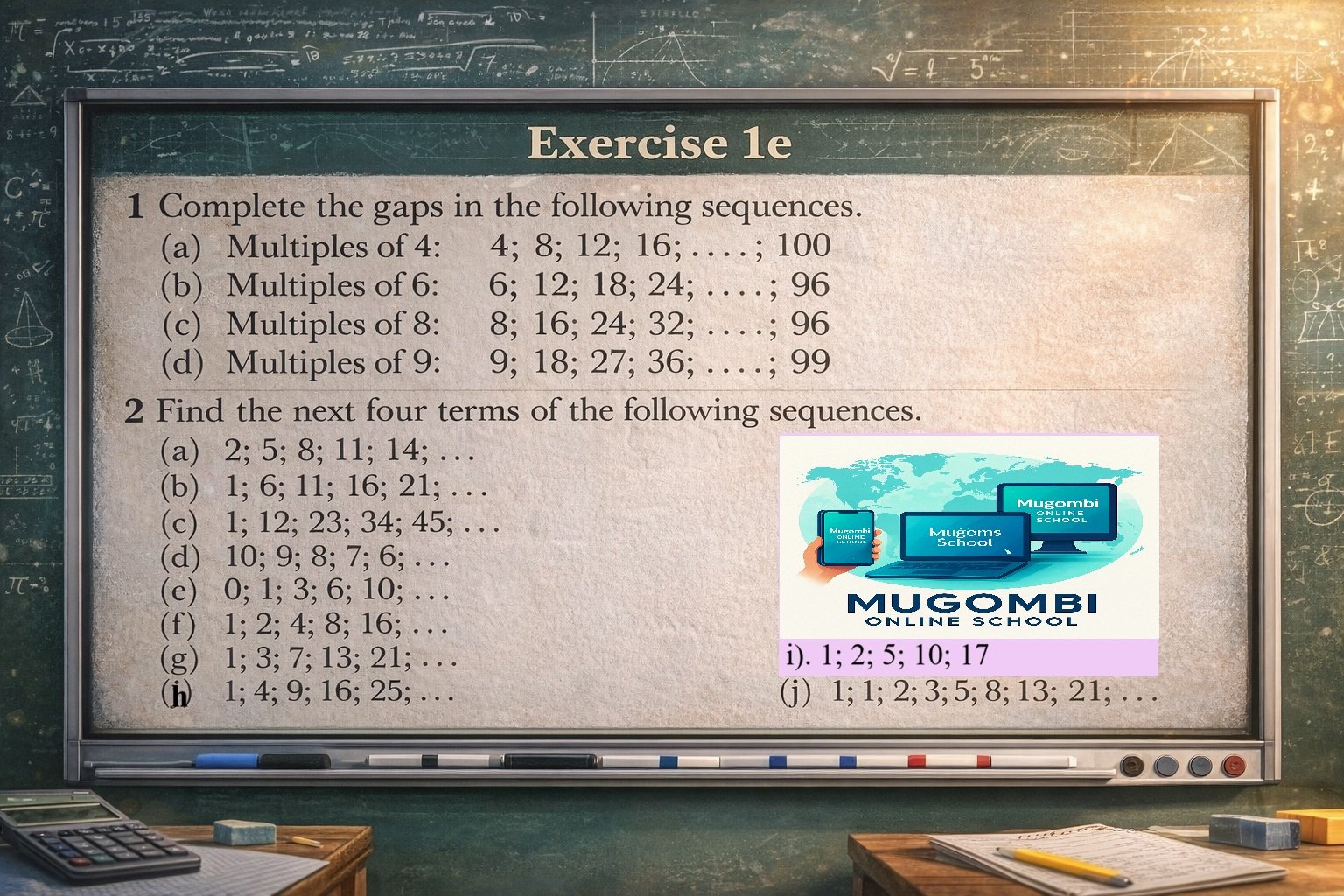 Exercise: Extending the number Patterns - Mugombi Online School